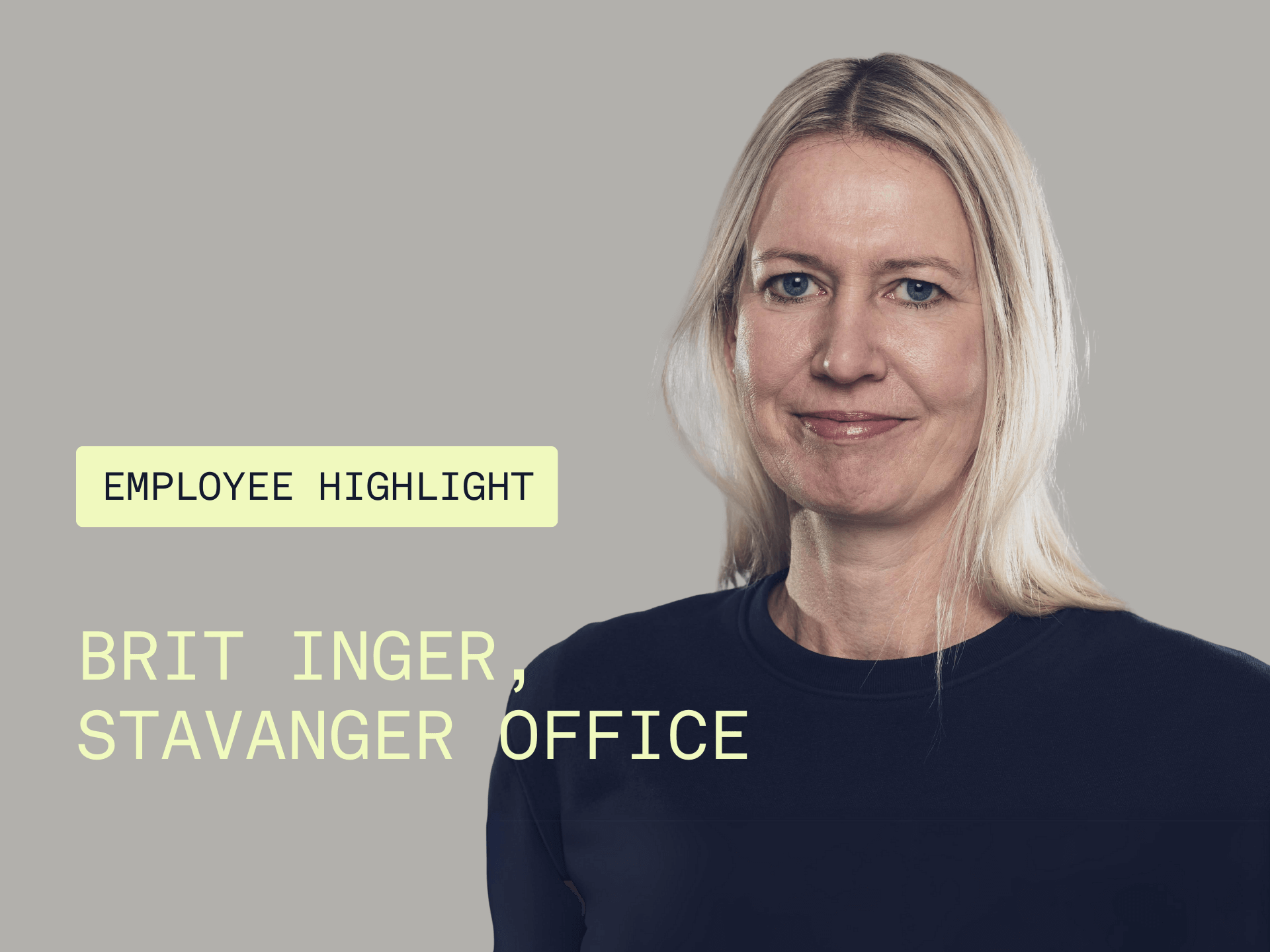 Meet Our Piople: Brit Inger